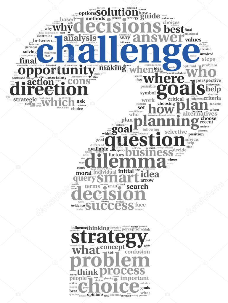 Challenge concept in word tag cloud — Stock Photo © olechowski #27195439