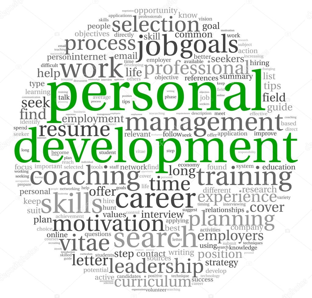 Personal development and career concept in word tag cloud Stock Photo ...