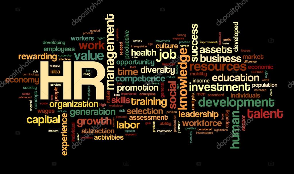 Human resources concept in tag cloud Stock Photo by ©olechowski 33754225