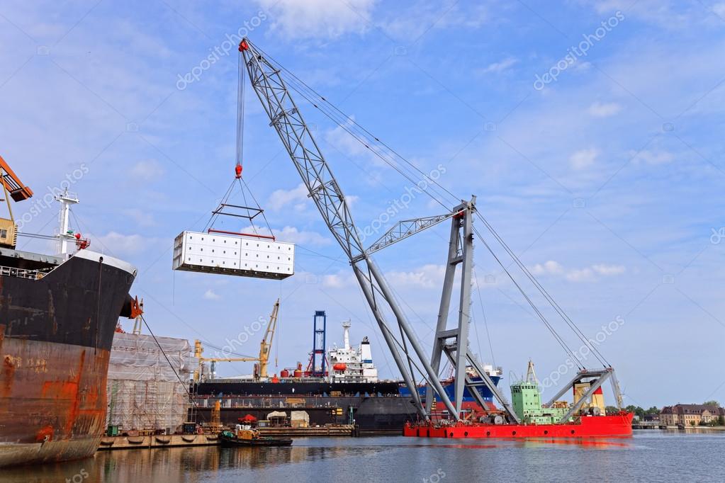 Floating crane — Stock Photo © Nightman1965 #12659398