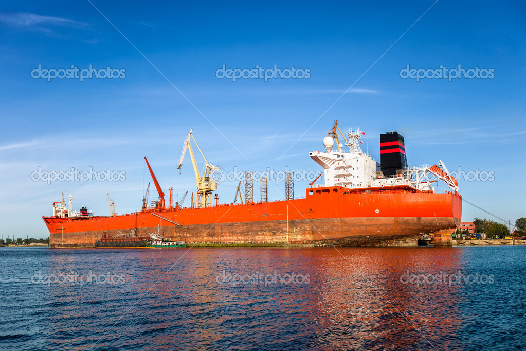 Big ship in a shipyard — Stock Photo © Nightman1965 #36281589