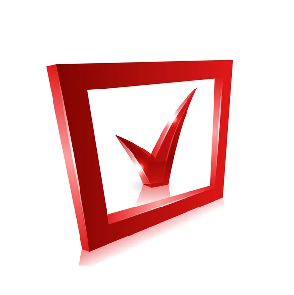 Vector red check mark. Stock Vector by ©pokomeda 38469485