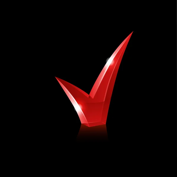 Vector red check mark. Stock Vector by ©pokomeda 38469485