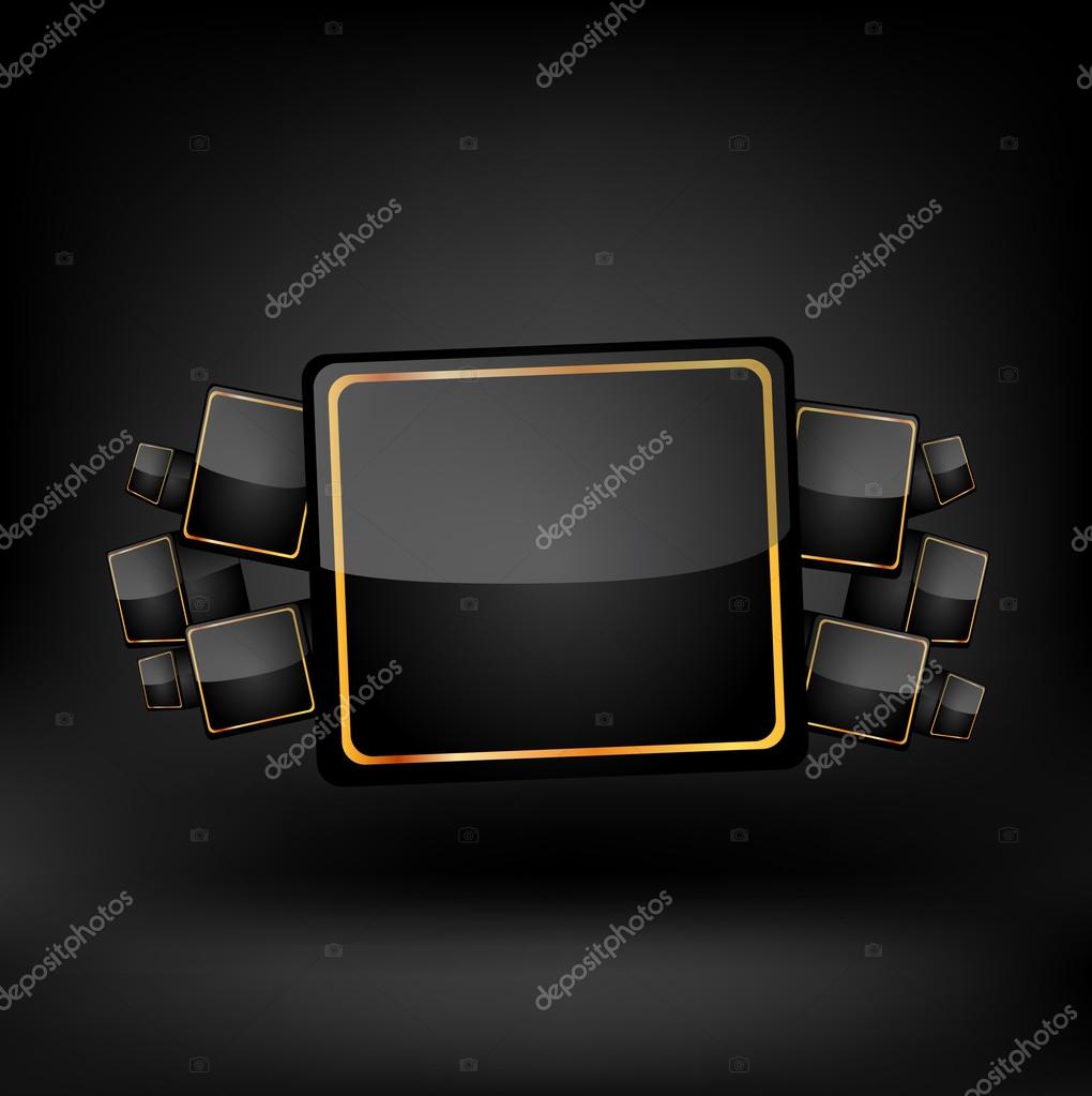 Marco negro. Vector Vector de stock por ©pokomeda 26880421