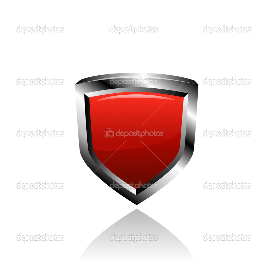 Red shield. vector Stock Vector by ©pokomeda 27081429
