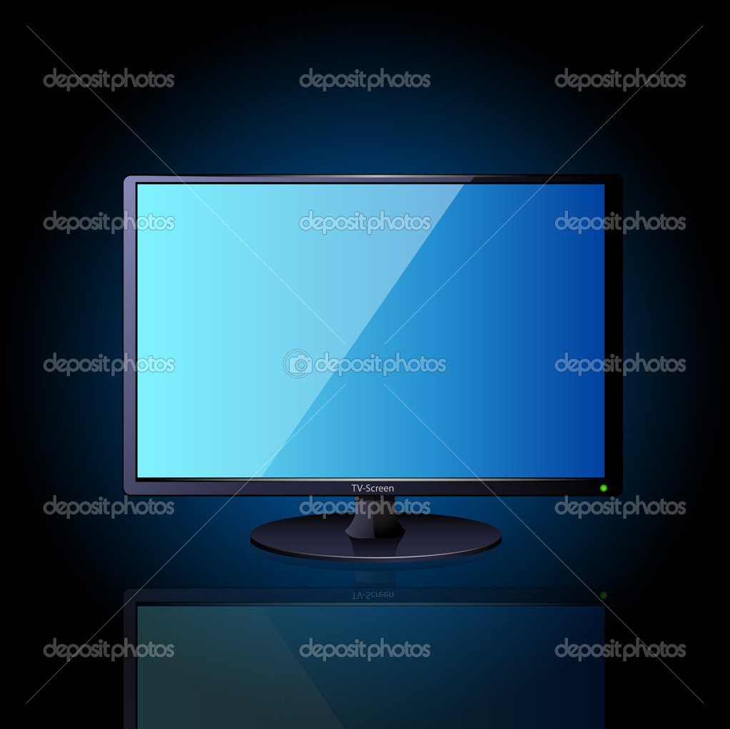 Vector lcd monitor Stock Vector Image by ©pokomeda #27081691