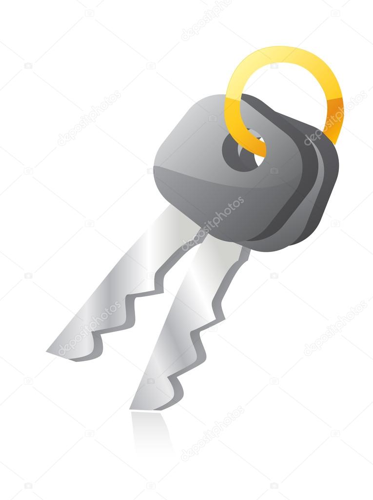 Key isolated on white background. Vector Stock Vector Image by ...