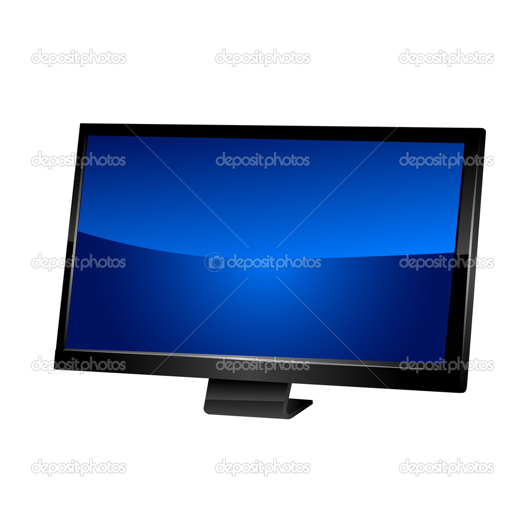 Tv monitor. Vector Stock Vector Image by ©pokomeda #27557809