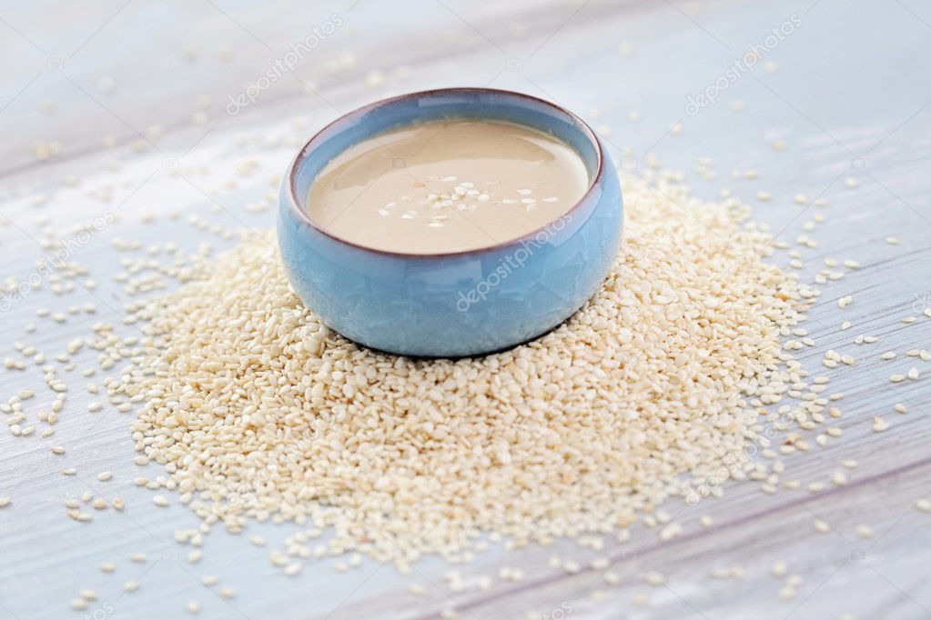 Tahini from sesame seeds Stock Photo by ©matka_Wariatka 44621885