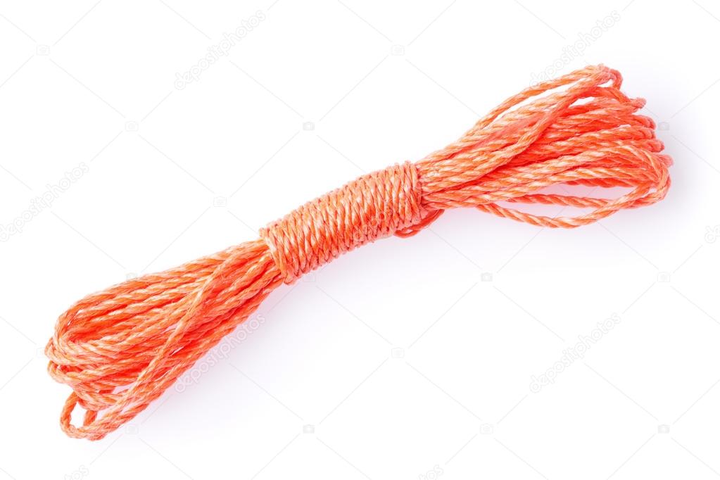 Orange rope isolated on white background — Stock Photo © tiler84 #20226859