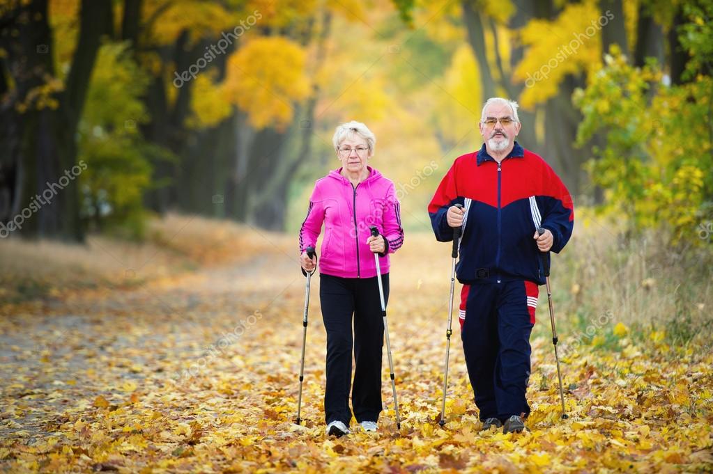 Nordic walking — Stock Photo © pershing #33295303 Nordic walking — Stock Photo © pershing #33295303