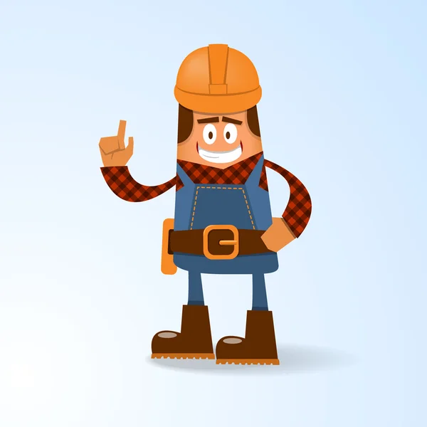 Happy builder. Vector illustration Stock Vector Image by ©Alekksall ...