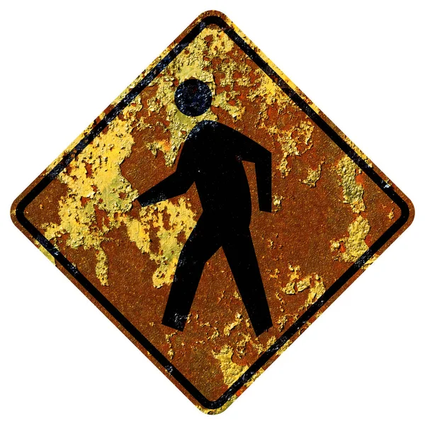 Pedestrian Crossing Road Sign