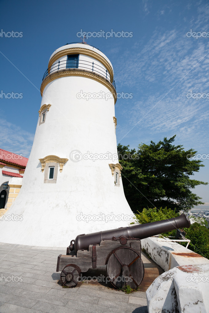 Guia Lighthouse, Fortress and Chapel in Macau — Stock Photo © Stas_K ...