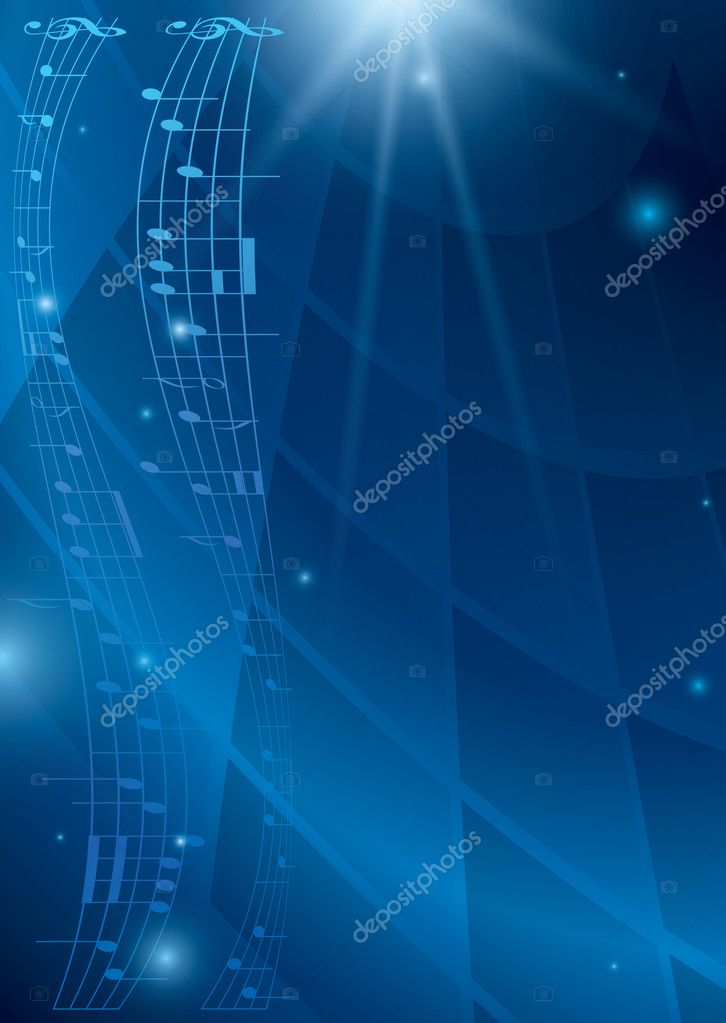 Abstract vertical music background - blue vector flyer Stock Vector by ... Abstract vertical music background - blue vector flyer Stock Vector by ...