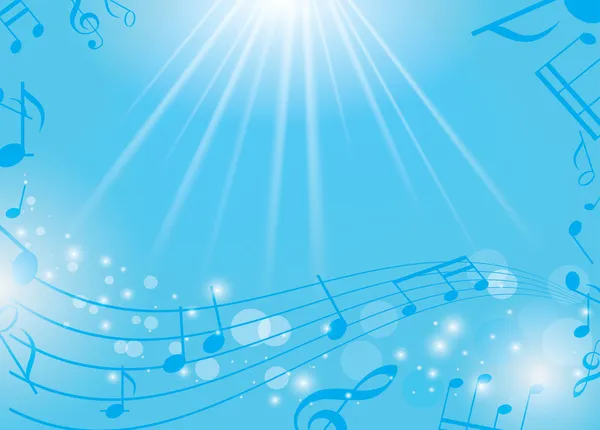 Blue music background Vector Art Stock Images | Depositphotos