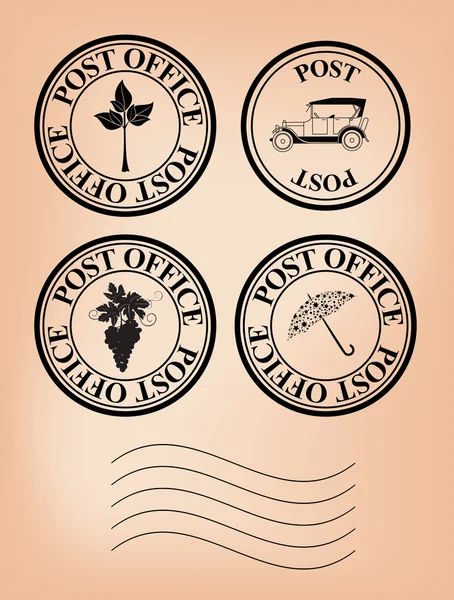 Post office stamp Vector Art Stock Images | Depositphotos