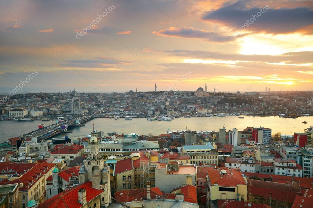 Istanbul Sunset Panorama Stock Photo by ©silverjohn 13846212