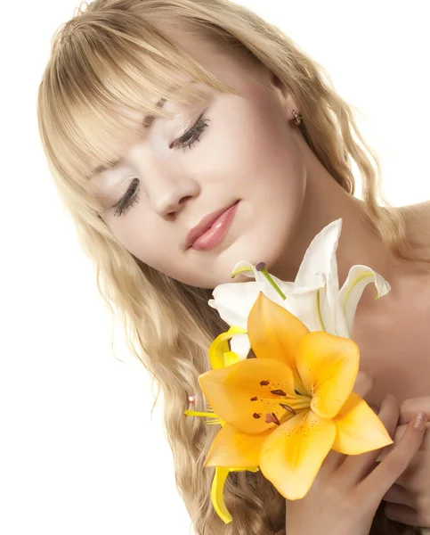 Perfil mulher flor Stock Photos, Royalty Free Perfil mulher flor Images ...