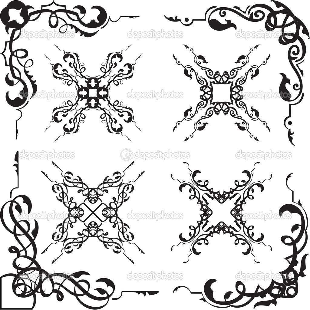 Victorian elements set Stock Vector Image by ©buravtsoff #25646929