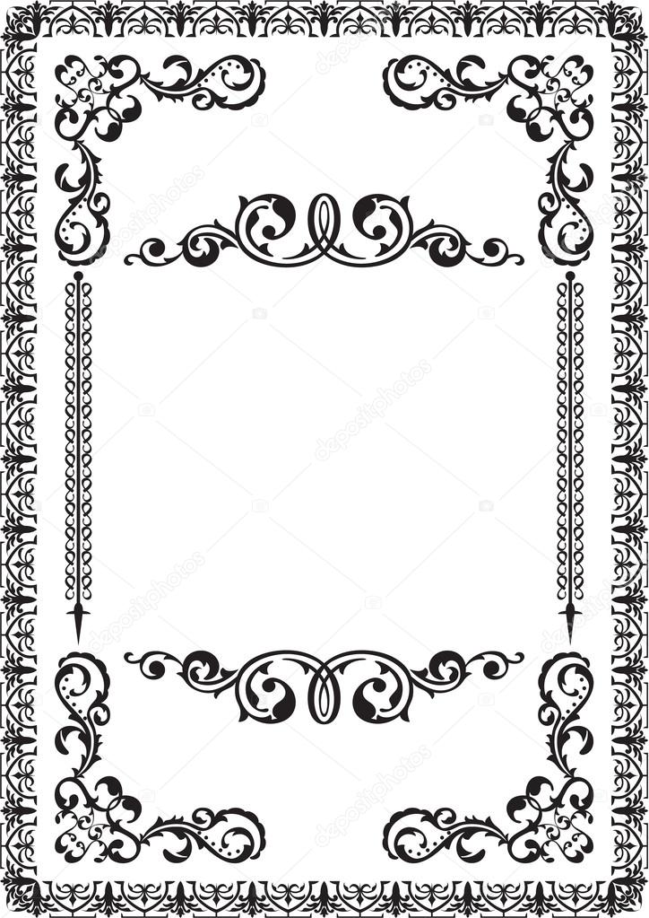 Marco bonito Classicall — Vector de stock #26741739