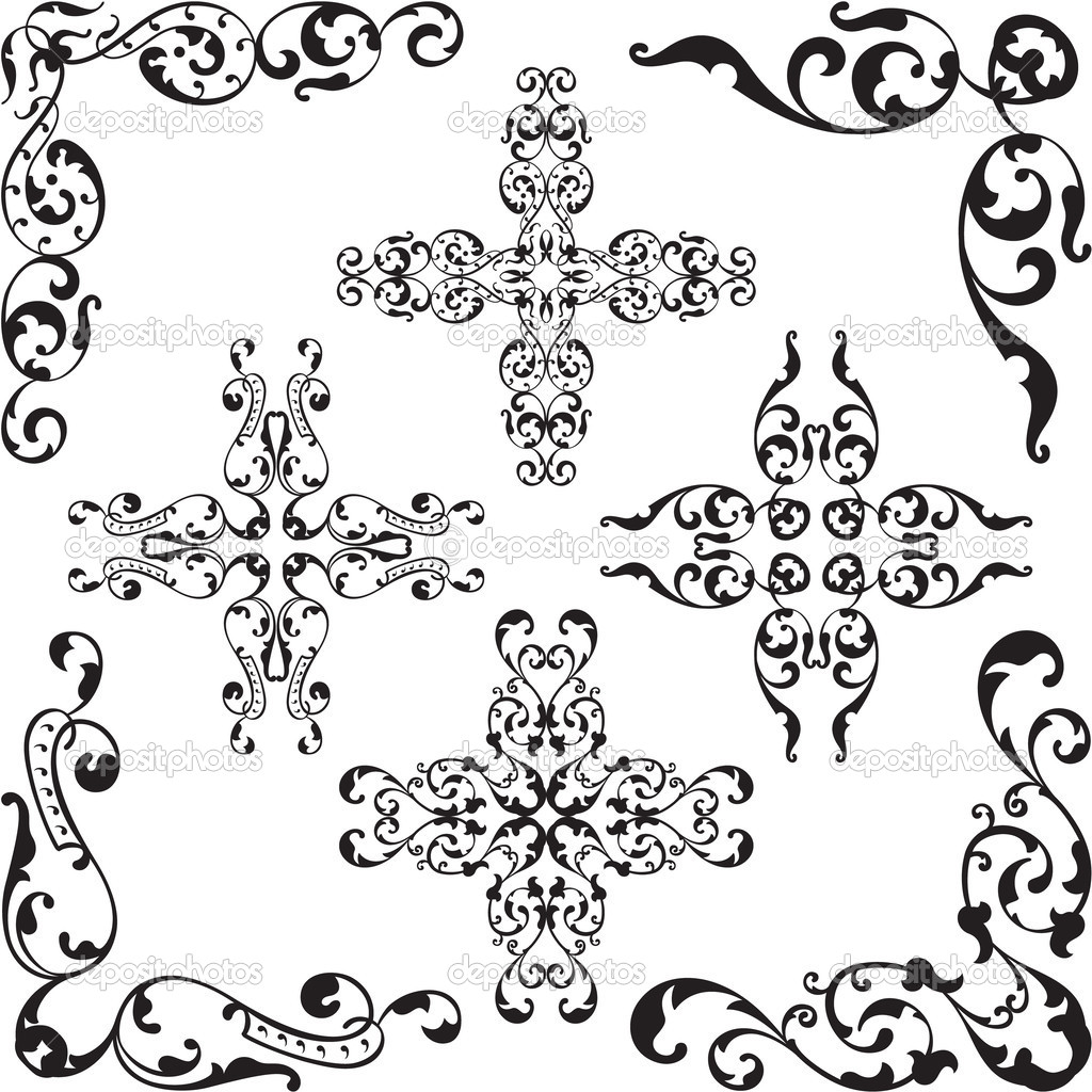 Victorian corner set Stock Vector Image by ©buravtsoff #45773947