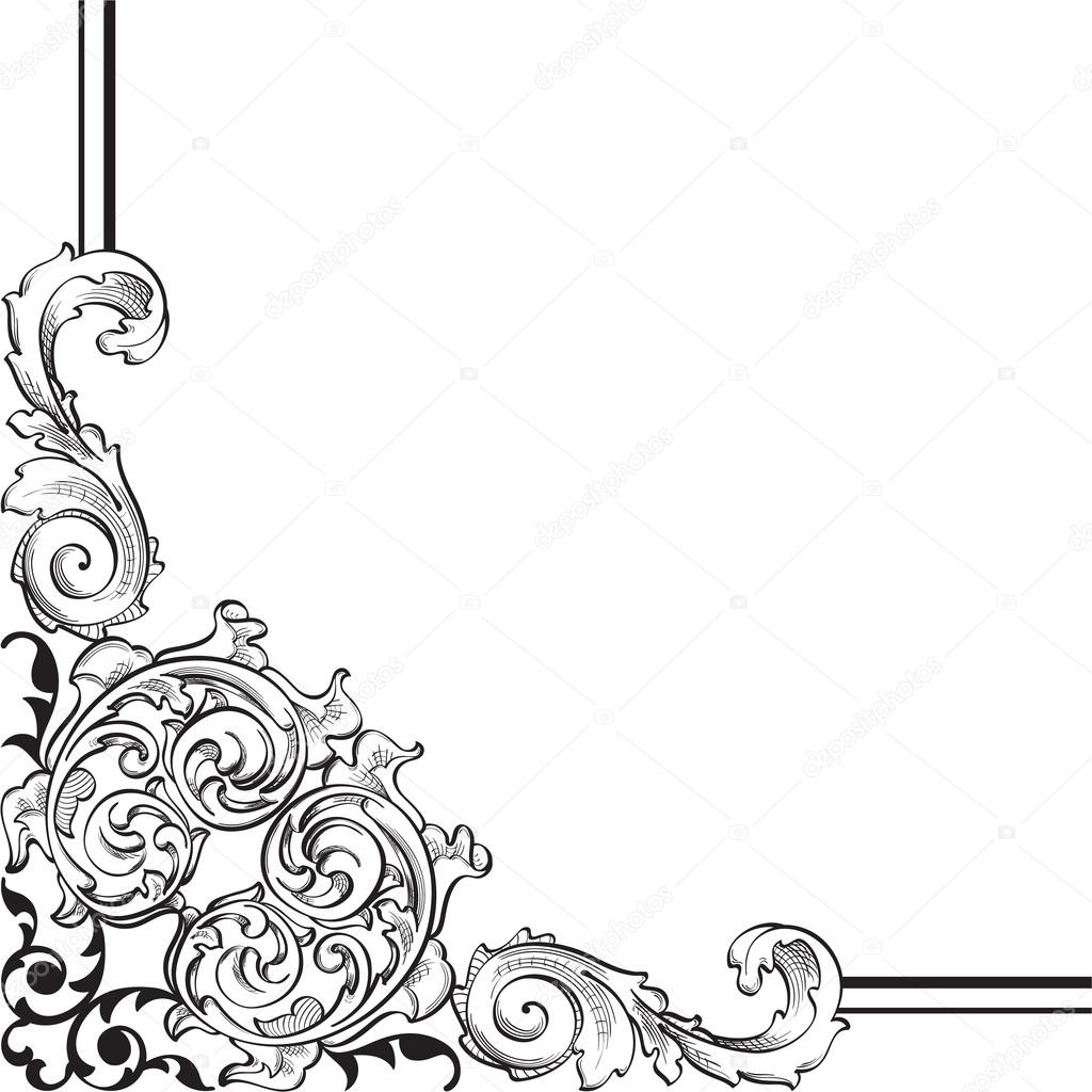 Ornate corner Stock Vector by ©buravtsoff 45774161