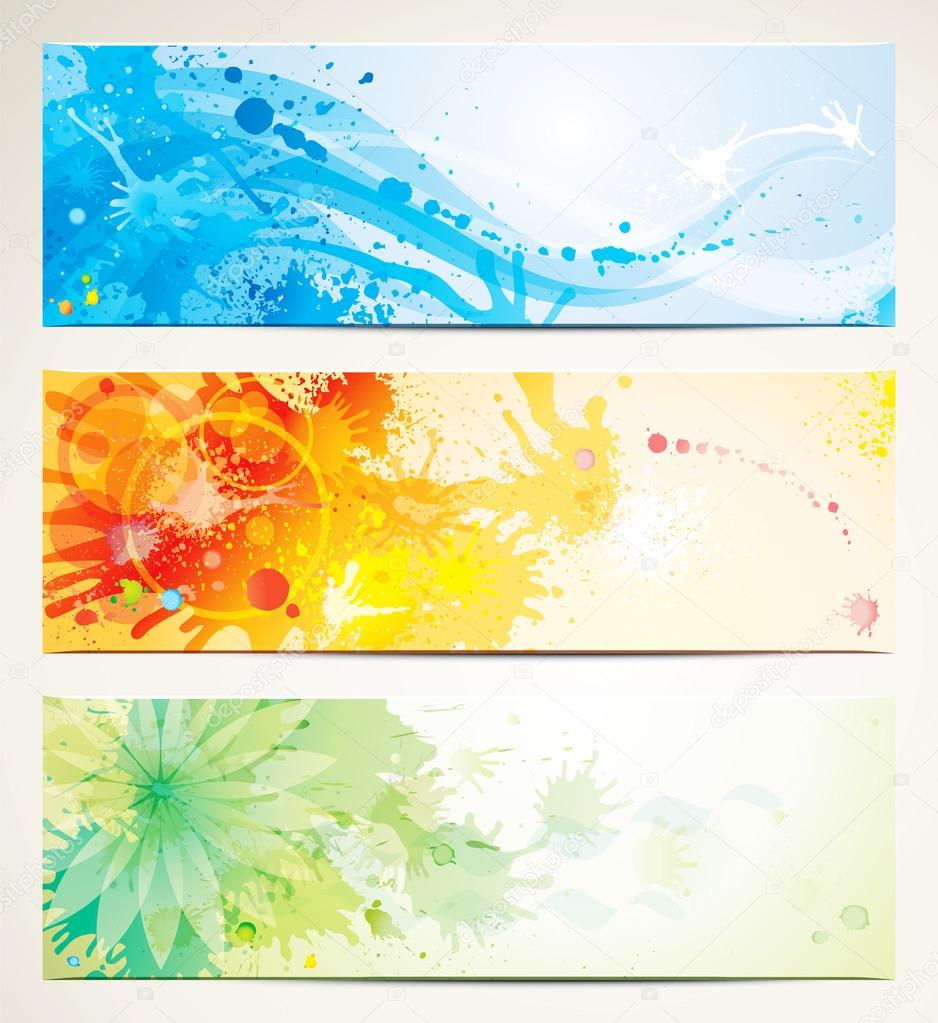 Artistic Banners Stock Vector Image by ©jineekeo #23077902