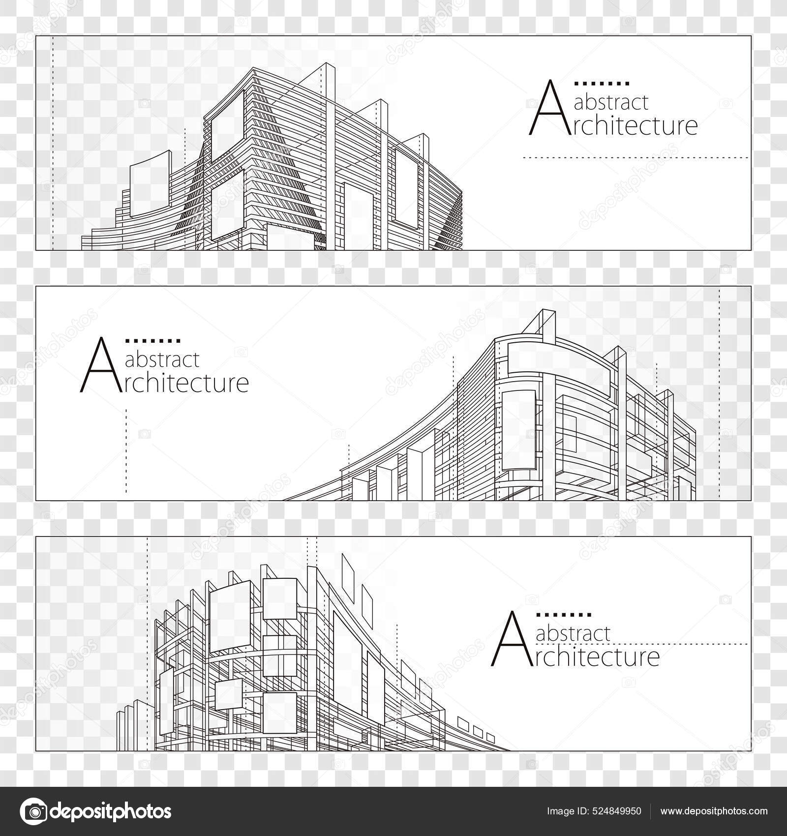 Illustration Linear Drawing Imagination Architecture Urban Building ...