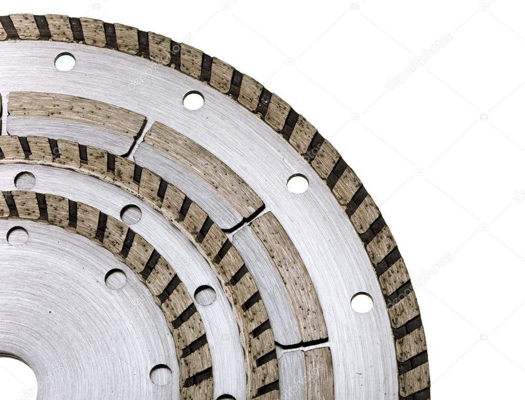 Detachable disks for are sharp construction materials — Stock Photo ...