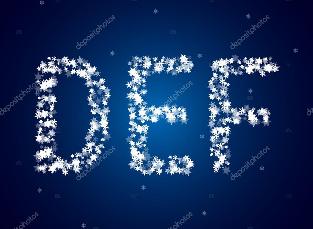 Snow letters Stock Vector by ©vtorous 33725487