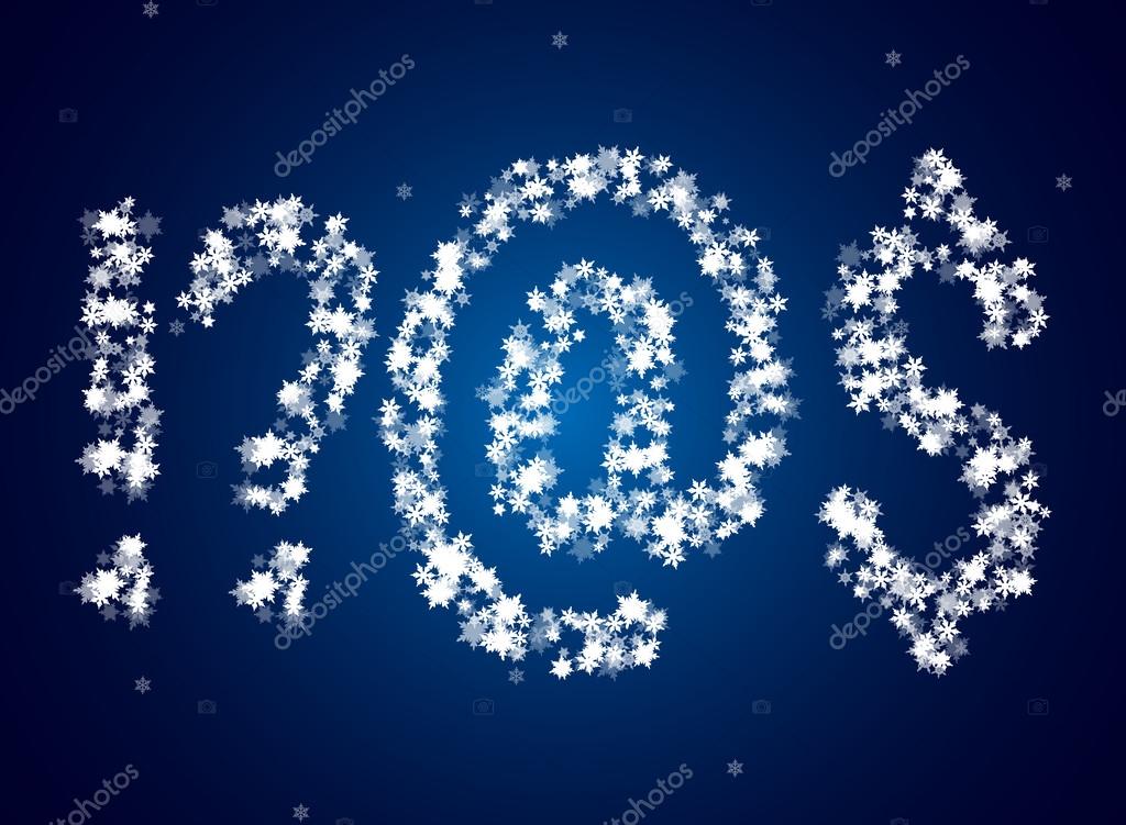 Snow letters Stock Vector Image by ©vtorous #33732851