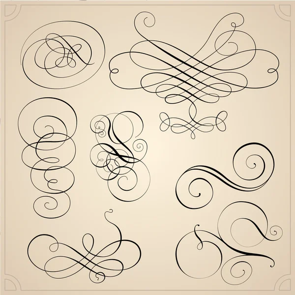 Calligraphy elements Vector Art Stock Images | Depositphotos