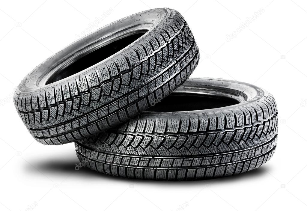 Two tires on the white background — Stock Photo © worytko_pawel #13513307