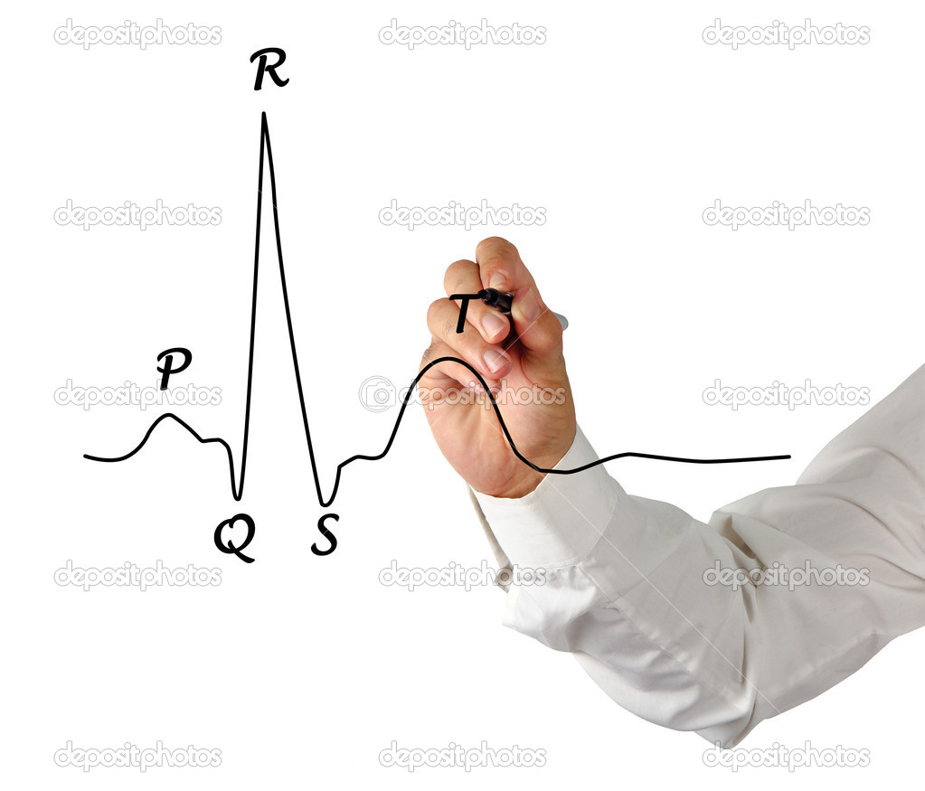 Drawing ECG Stock Photo by ©vaeenma 12023172