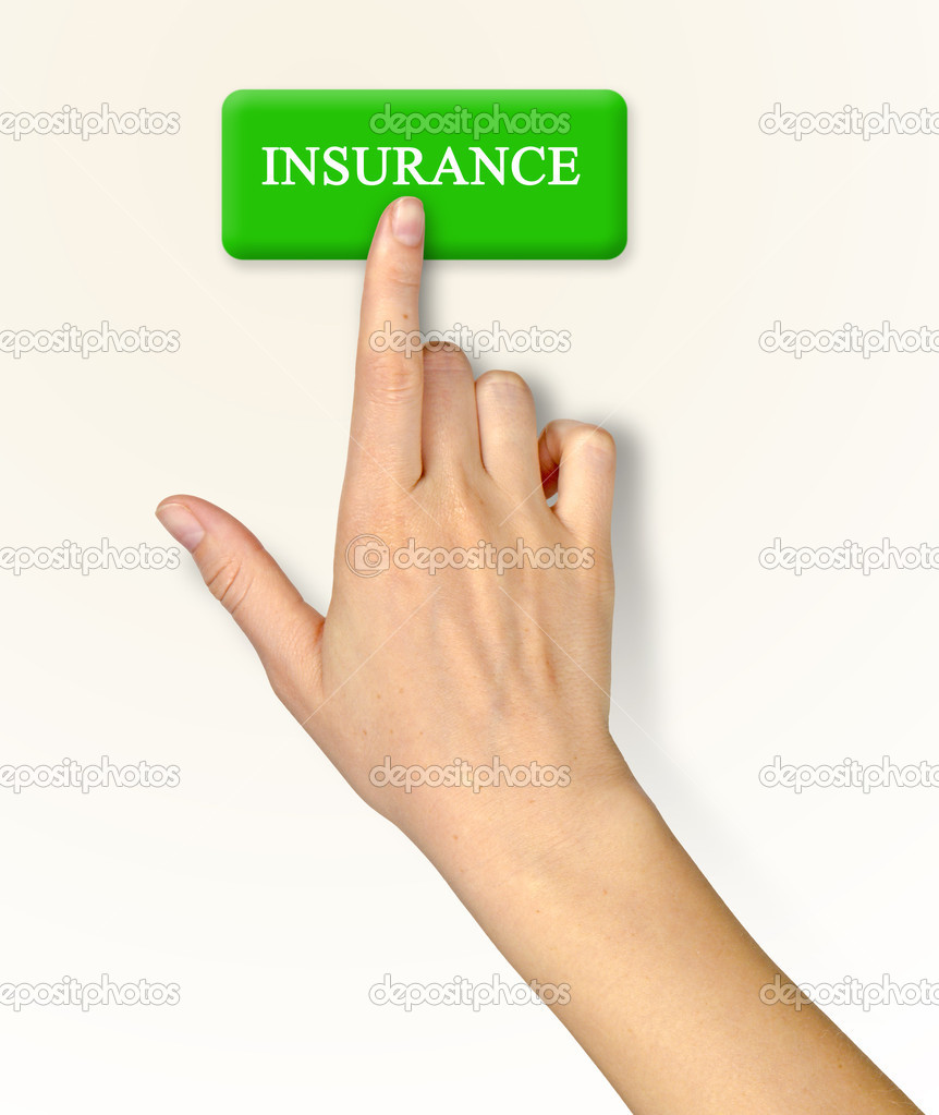 Button for insurance — Stock Photo © vaeenma #15659365