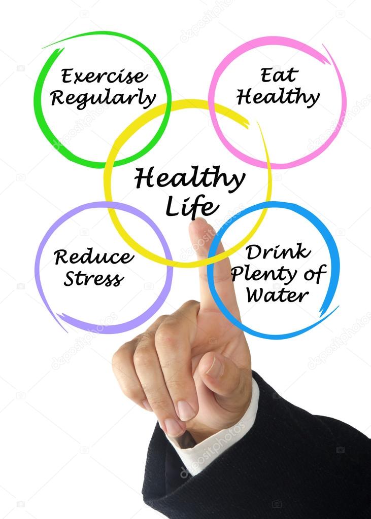 Diagram of healthy life Stock Photo by ©vaeenma 22483633