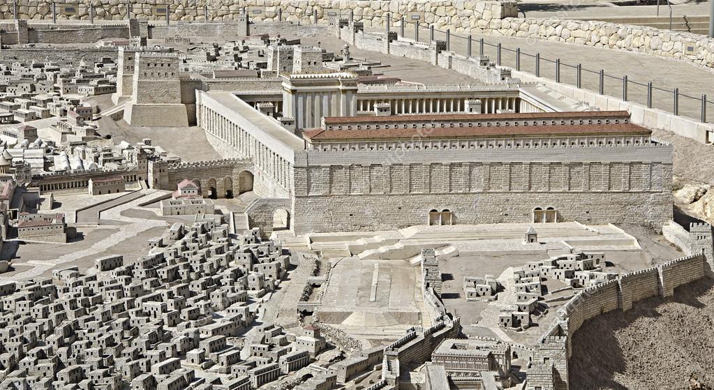 Reconstrucción del templo sagrado de Jerusalén — Foto stock © vaeenma ...