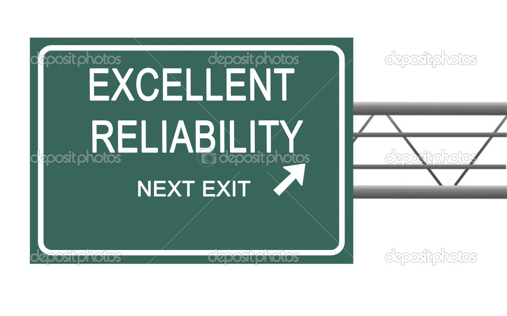 Road sign to exellent reliability — Stock Photo © vaeenma #49488791