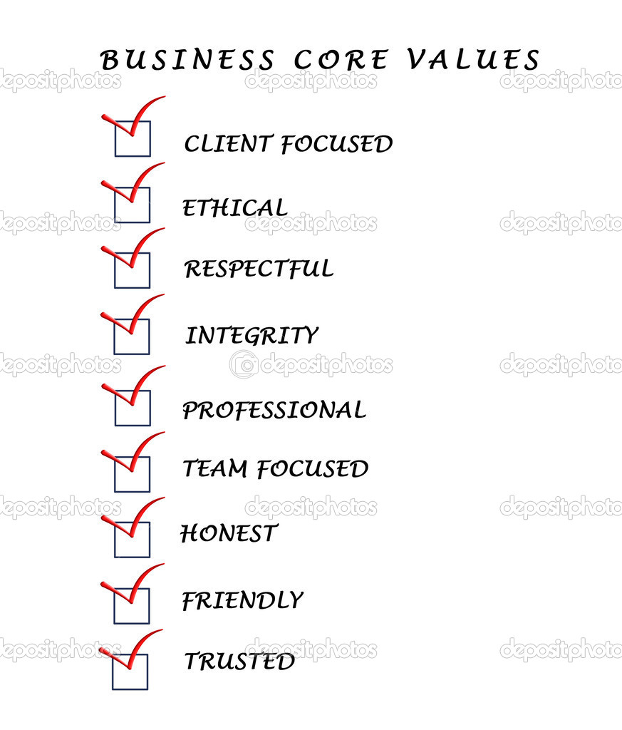 Business core values Stock Photo by ©vaeenma 49699313
