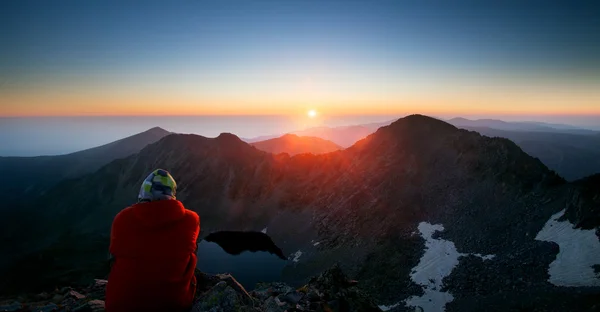 man and sunrise - Stock Image - Everypixel