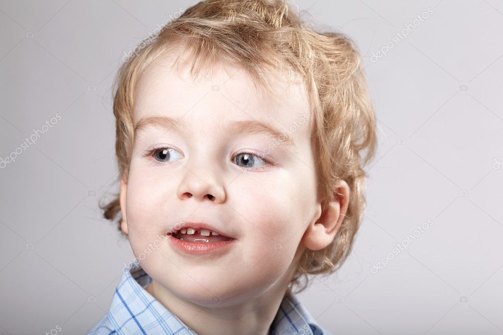 Little boy portrait Stock Photo by ©ababaka 20921541