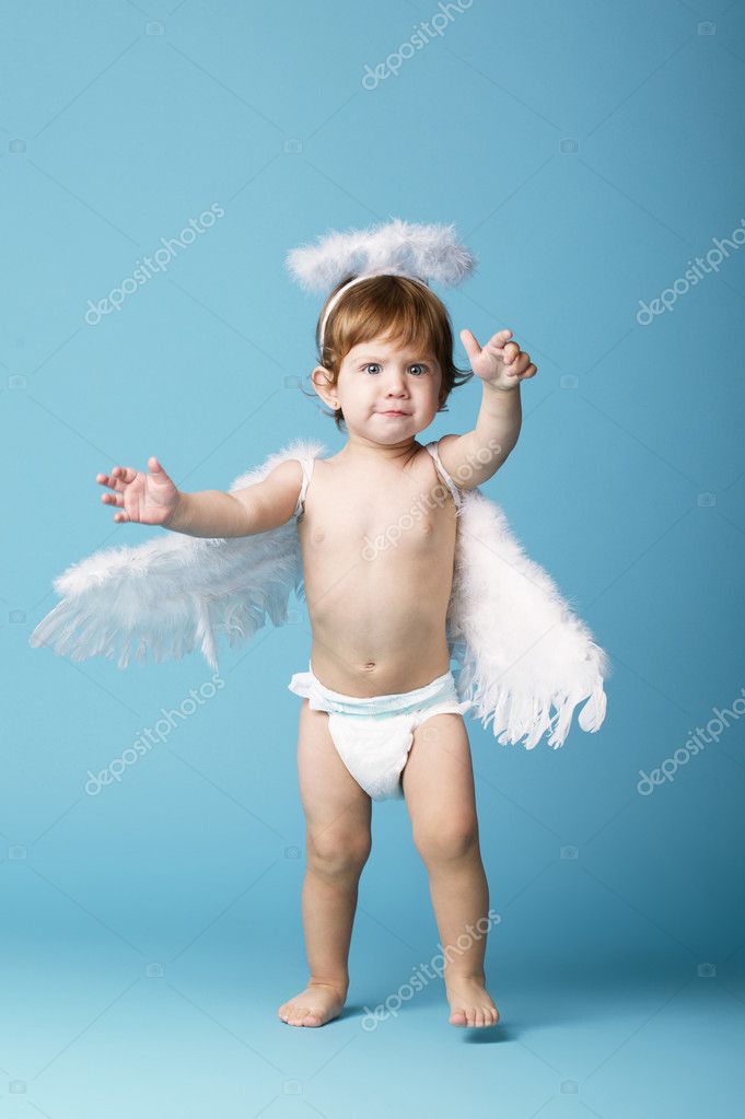 Beautiful little angel — Stock Photo © ababaka #36703327