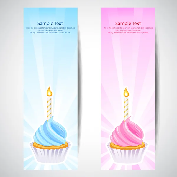 Banderines cumpleaños Imágenes Vectoriales, Gráfico Vectorial de ...