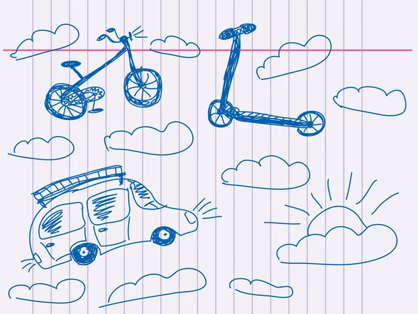 Drawn vehicle Vector Art Stock Images | Depositphotos