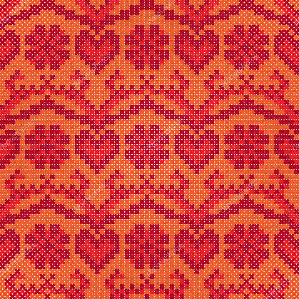 Cross stitch design seamless background Stock Vector by ©OlgaTropinina ...