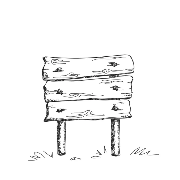 Hand drawn wooden sign board hanging on rope Stock Vector Image by ...