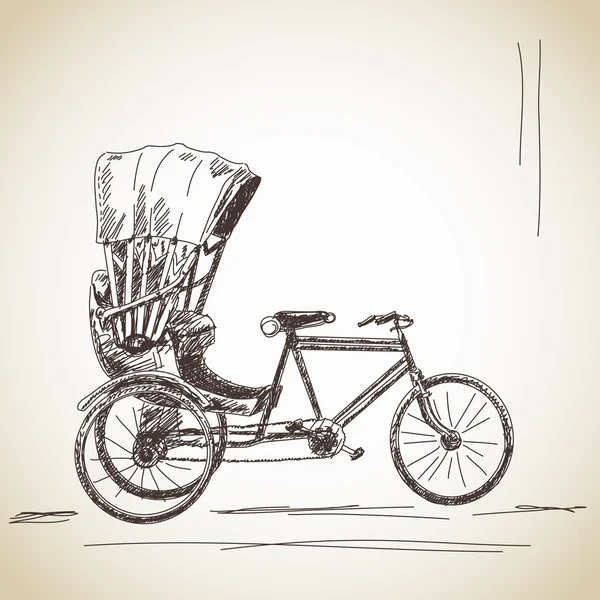 Easy Rickshaw Drawing