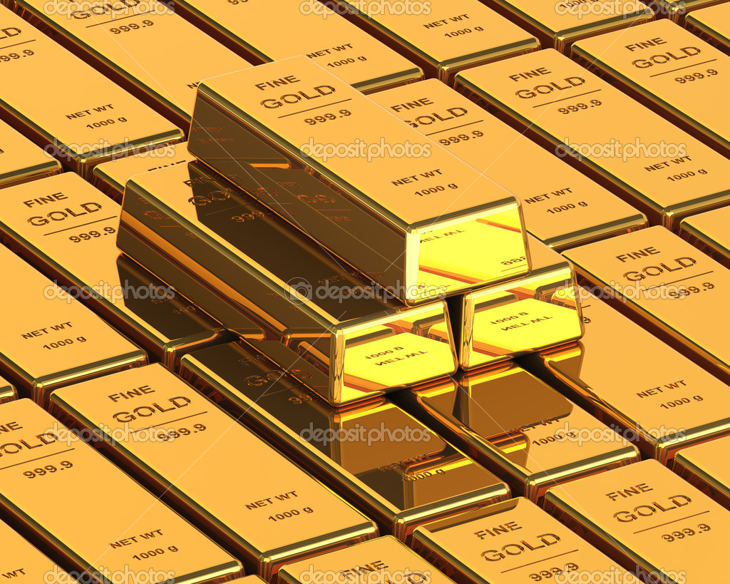 Big Set of Gold bars Stock Photo by ©maxpro 36829243