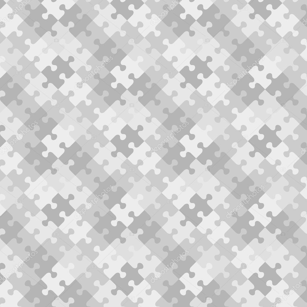 Puzzle pattern background, seamless swatch included — Stock Vector ...